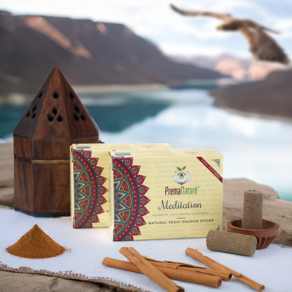 Meditation dhoop (Oudh, Sandal & Cinnamon) | PremaNature